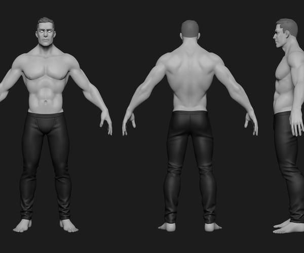 ArtStation - Superhero Base Mesh | Game Assets