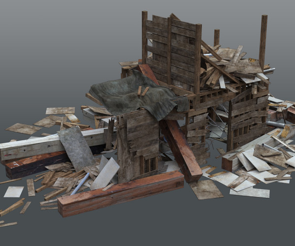 ArtStation - Destroyed House | Resources