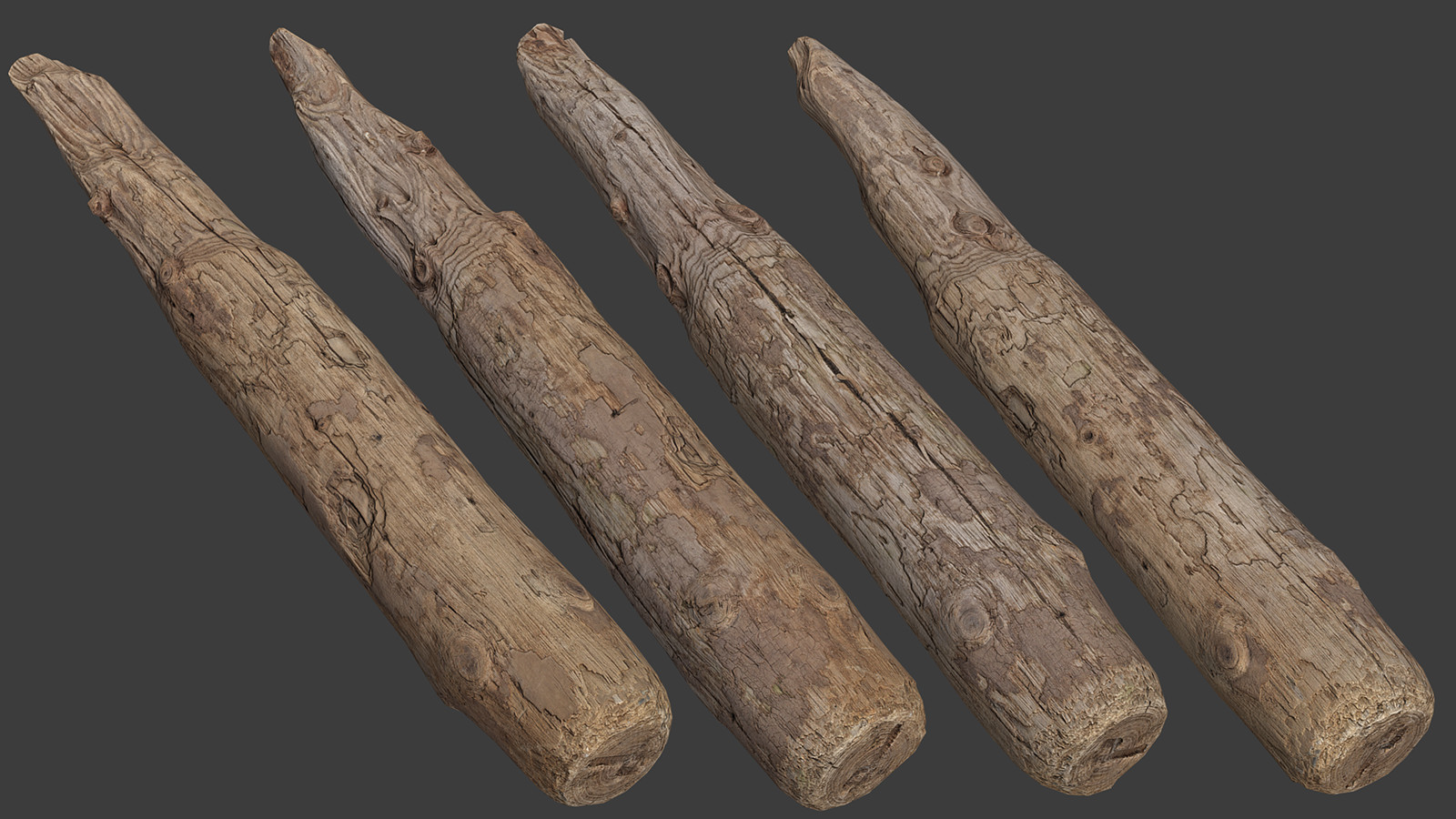 ArtStation - Scanned Logs, Planks, Sticks and Stumps | Game Assets