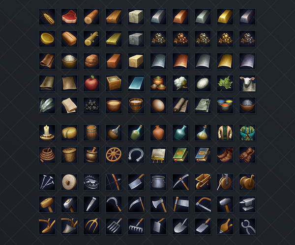 ArtStation - Resource Commodity And Tool Icons | Game Assets