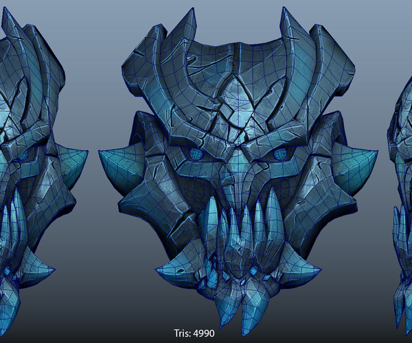 ArtStation - Game Ready Stylized skull- 5000 Tris
