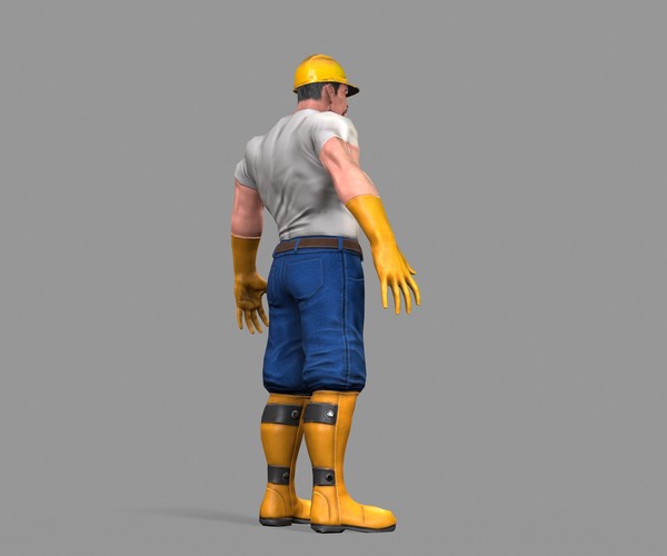 ArtStation - Worker lowpoly | Game Assets