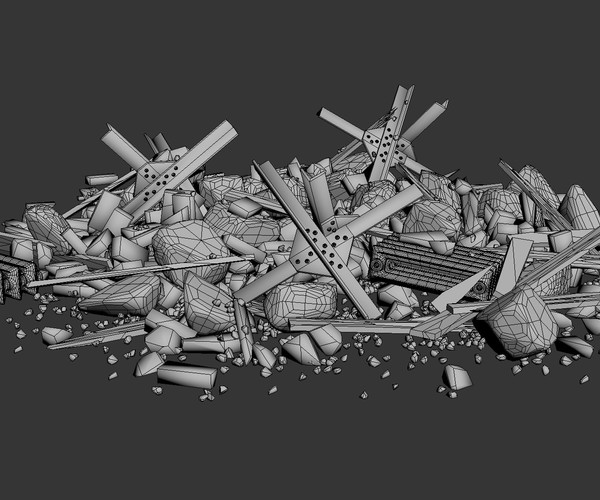 ArtStation - Destructed environment elements | Resources