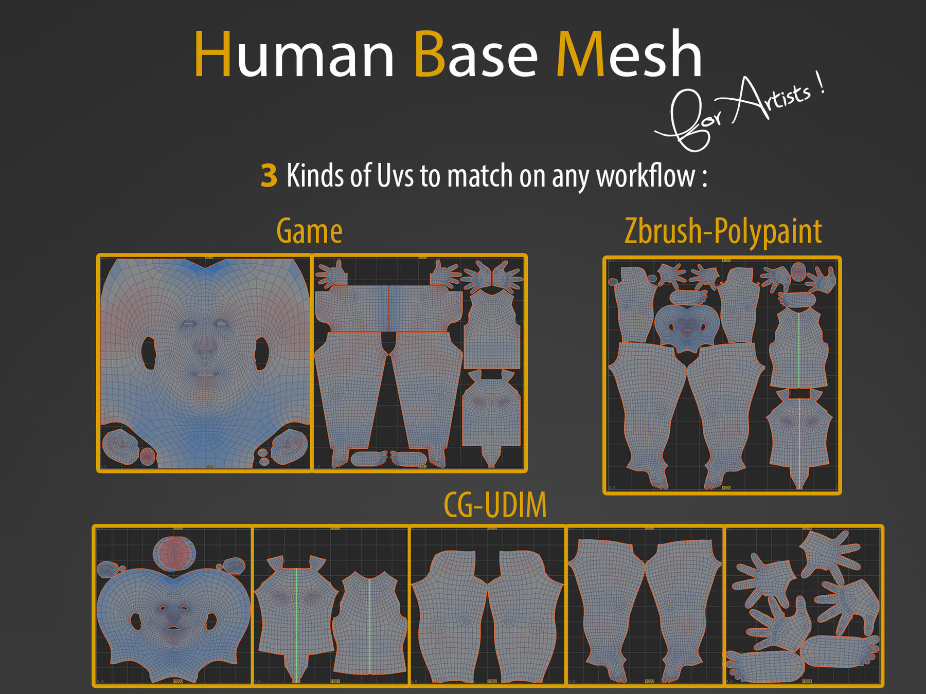 ArtStation - Human Base Mesh for artists ! | Resources