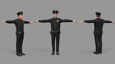 ArtStation - Police man | Game Assets