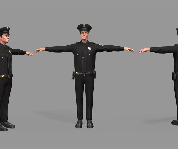 ArtStation - Police man | Game Assets