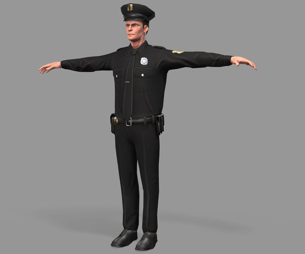 ArtStation - Police man | Game Assets