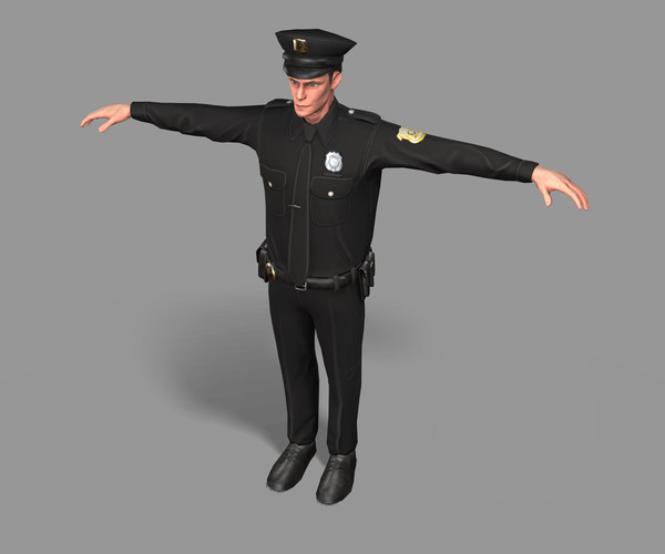 ArtStation - Police man | Game Assets