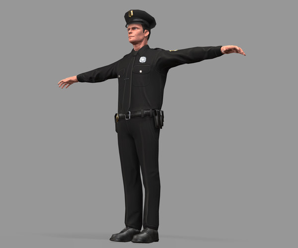 ArtStation - Police man | Game Assets