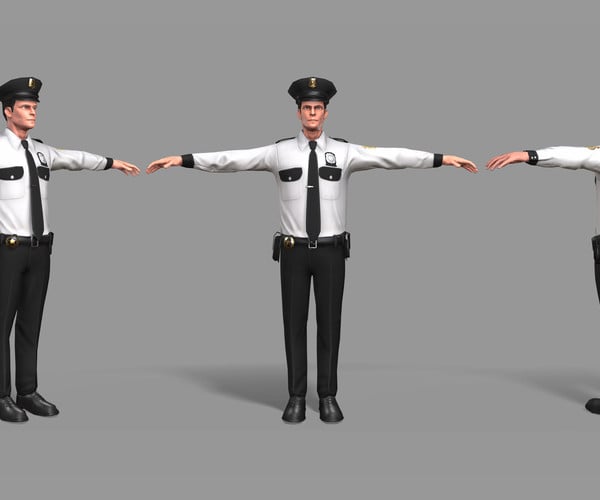 ArtStation - Police man | Game Assets