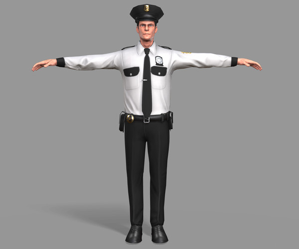 ArtStation - Police man | Game Assets
