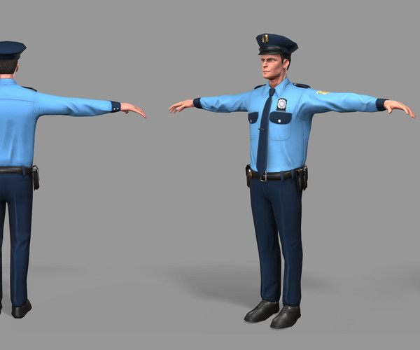 ArtStation - Police man | Game Assets