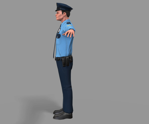 ArtStation - Police man | Game Assets