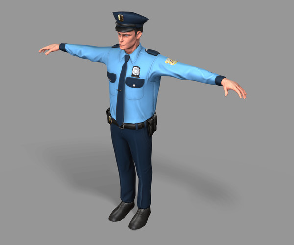 ArtStation - Police man | Game Assets