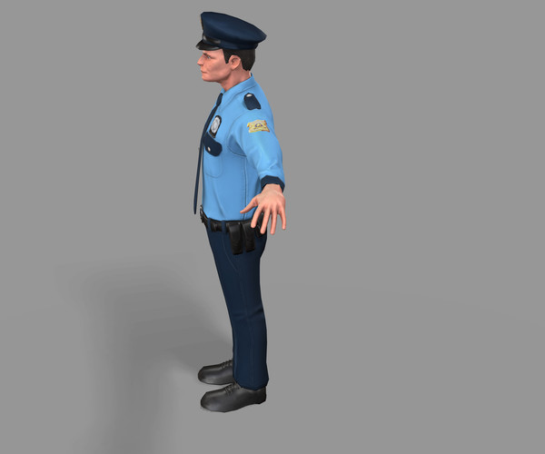 ArtStation - Police man | Game Assets