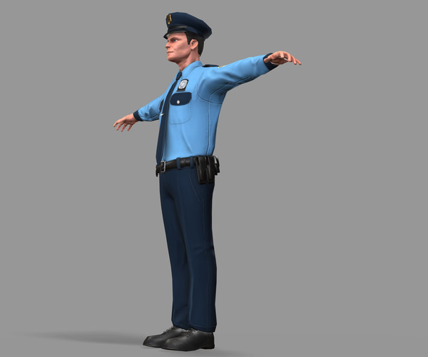 ArtStation - Police man | Game Assets