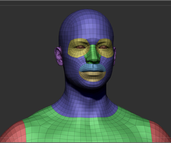 ArtStation - Average Male Body Lowpoly Basemesh | Resources
