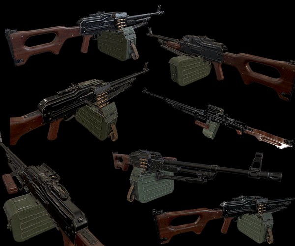 ArtStation - Russian PKM - Detailed High Poly - Weapon Development ...