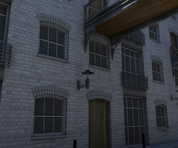 ArtStation - 3D Alleyway Textured | Game Assets