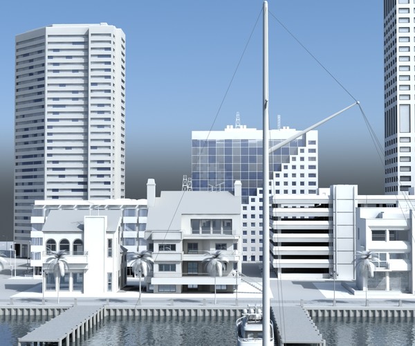 ArtStation - 3D City Port | Resources