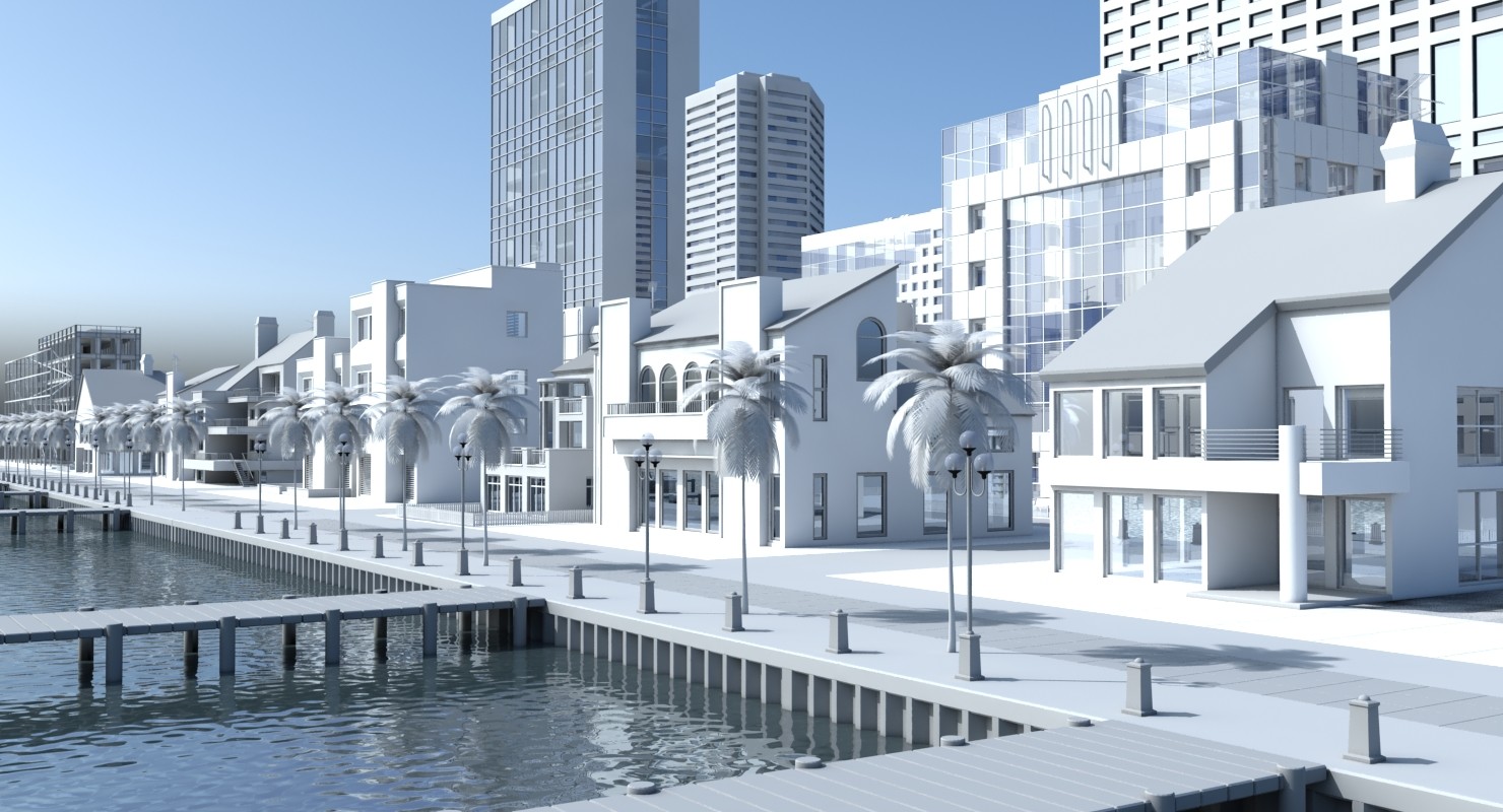 ArtStation - 3D City Port | Resources