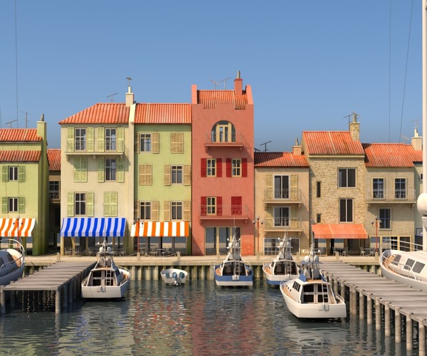 ArtStation - 3D City Port Textured | Game Assets