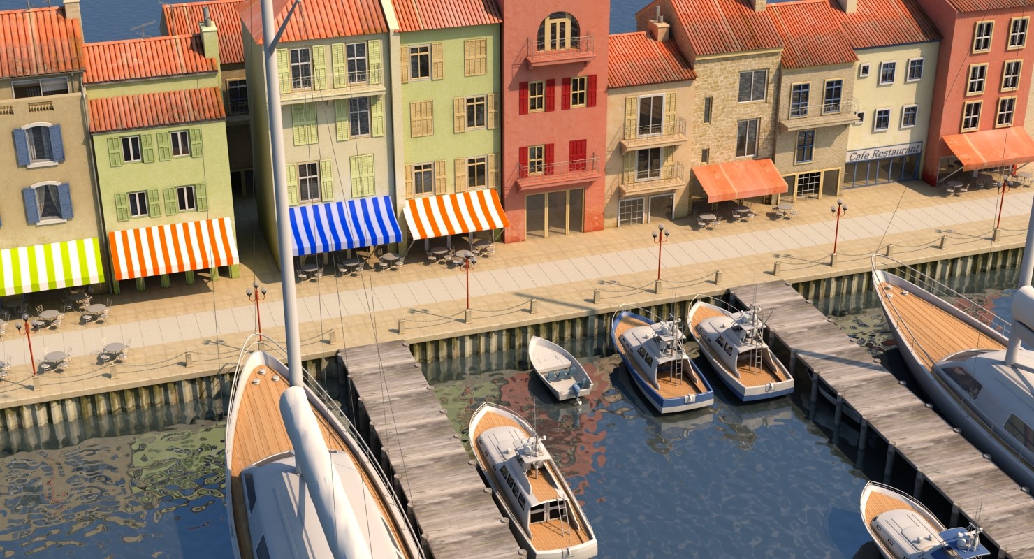 ArtStation - 3D City Port Textured | Game Assets