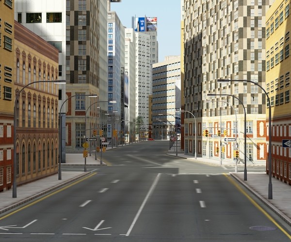 ArtStation - 3D City RT Day | Game Assets