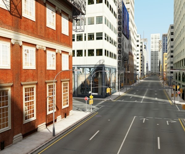 ArtStation - 3D City RT Day | Game Assets