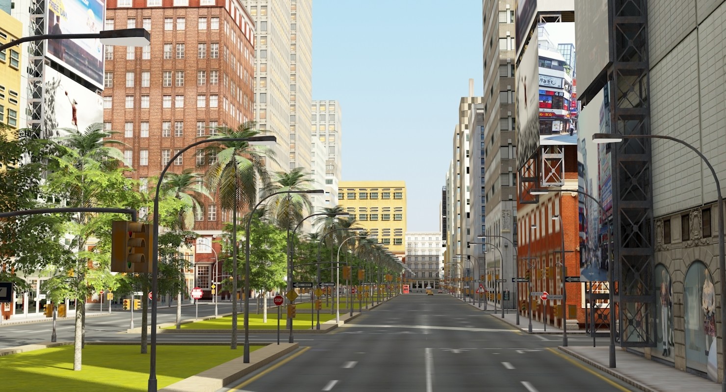 ArtStation - 3D City RT Day | Game Assets