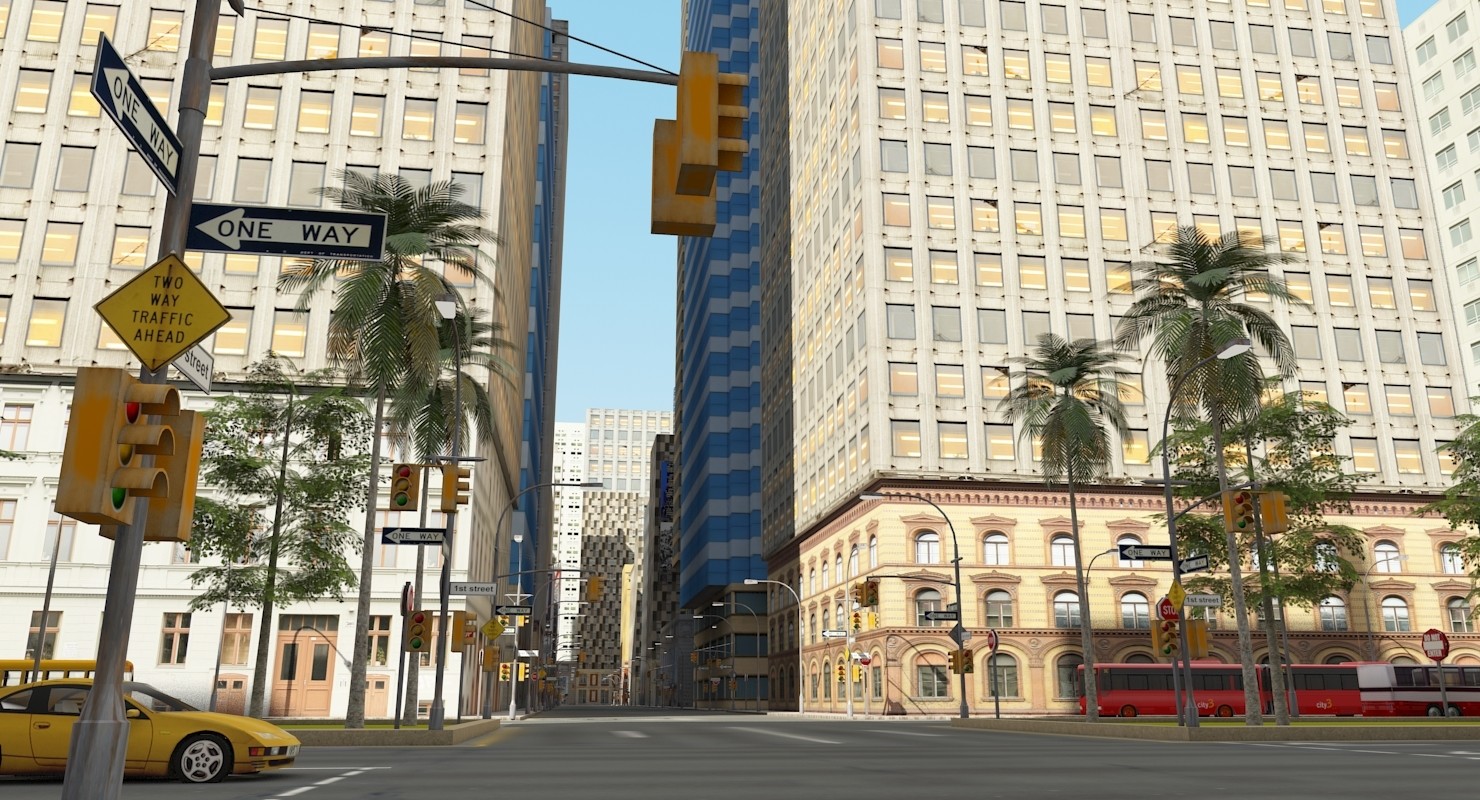 ArtStation - 3D City RT Day | Game Assets