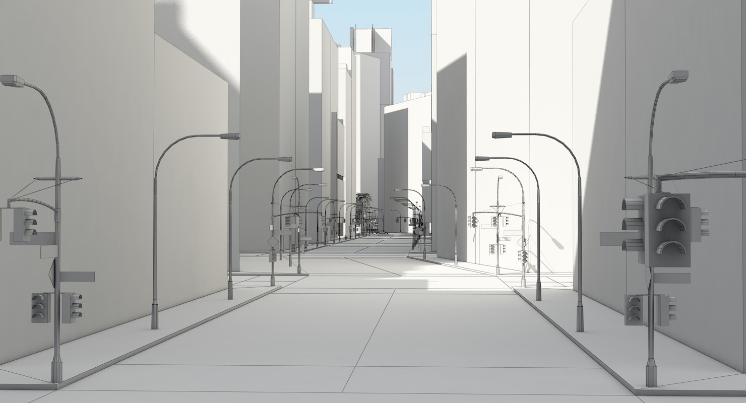 ArtStation - 3D City RT Day | Game Assets