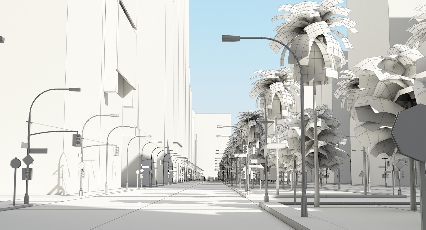 ArtStation - 3D City RT Day | Game Assets