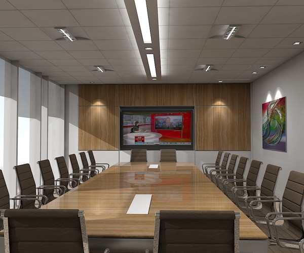 ArtStation - 3D Boardroom Scene | Resources