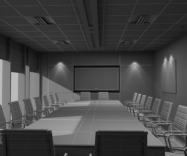 ArtStation - 3D Boardroom Scene | Resources