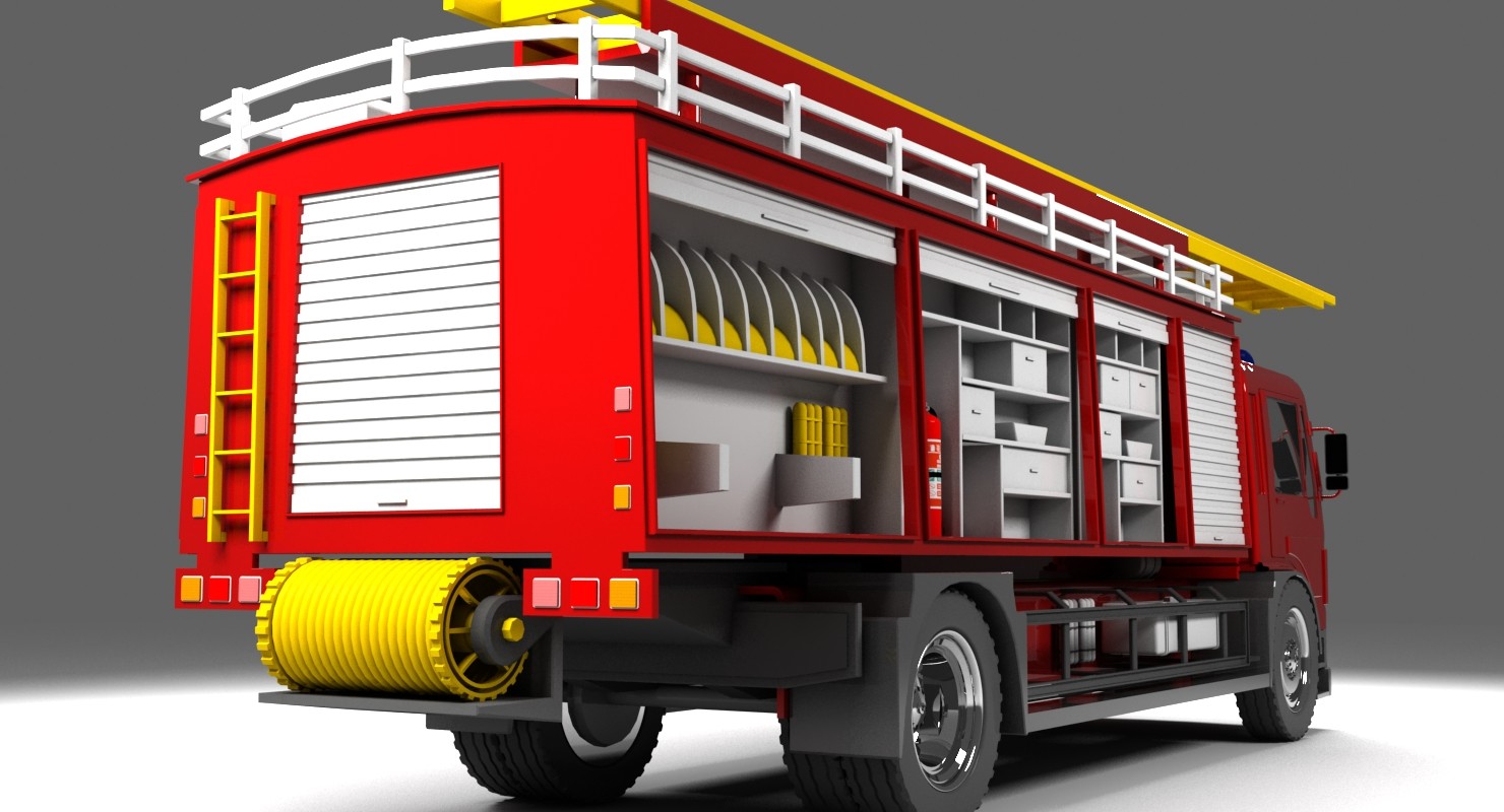 ArtStation - HGV Fire Truck | Resources