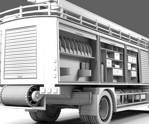 ArtStation - HGV Fire Truck | Resources