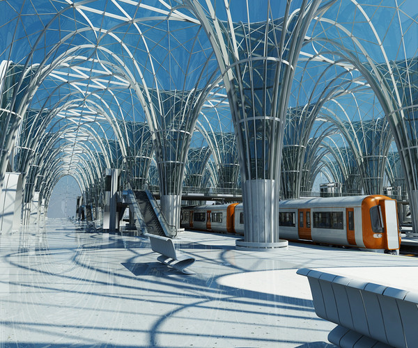 ArtStation - Train Station Building Interior | Resources