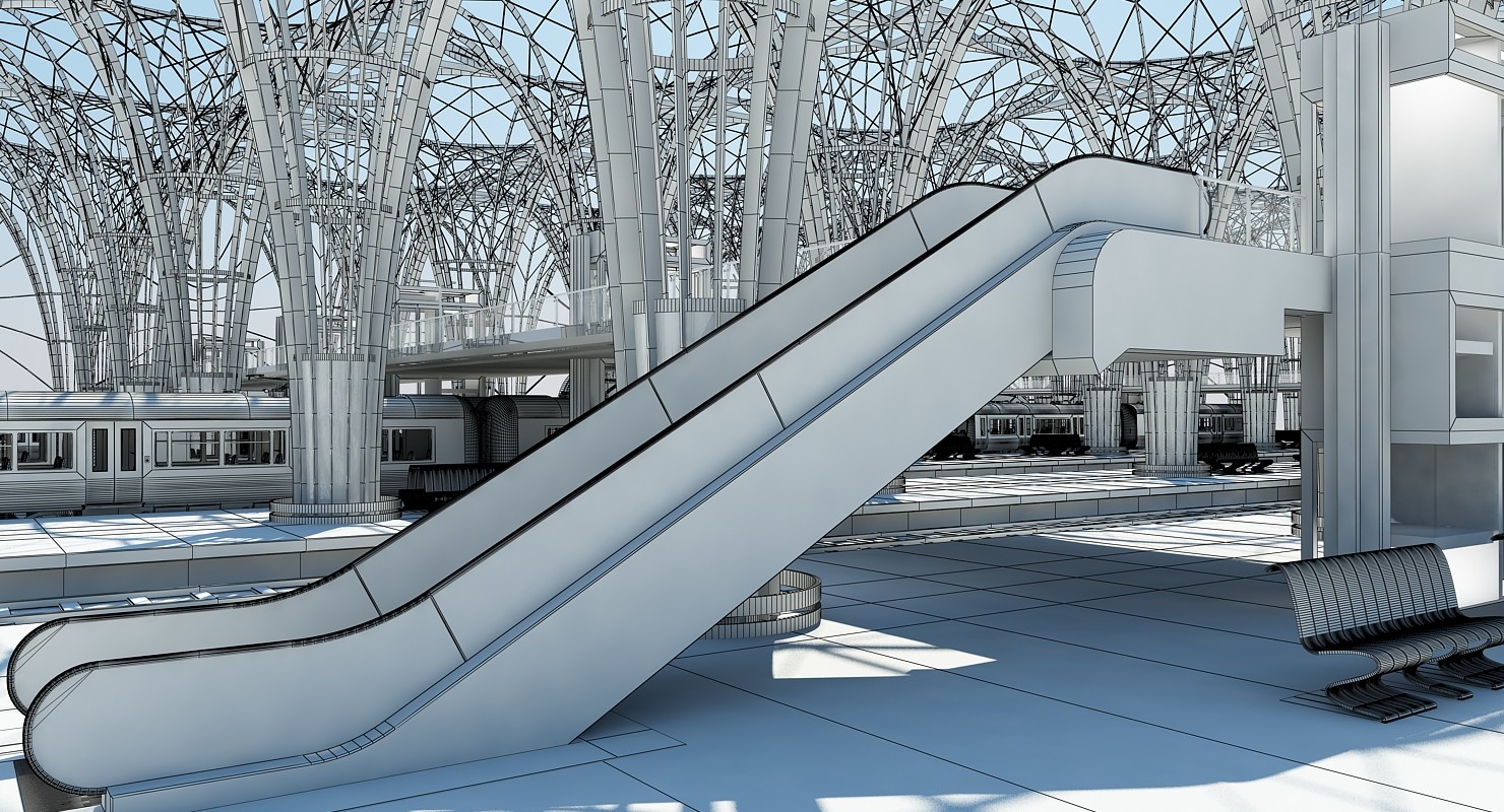 ArtStation - Train Station Building Interior | Resources