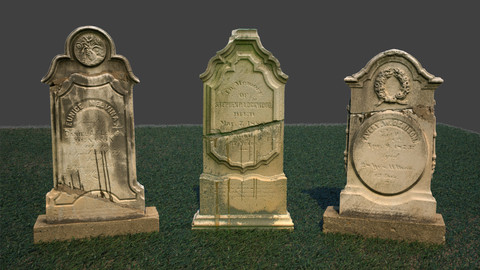 ArtStation - Gravestones Pack 3 | Game Assets