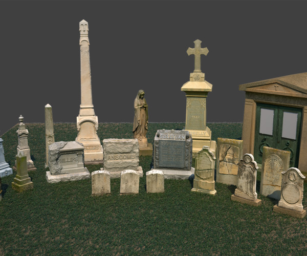 ArtStation - Gravestones Ultimate Bundle | Game Assets