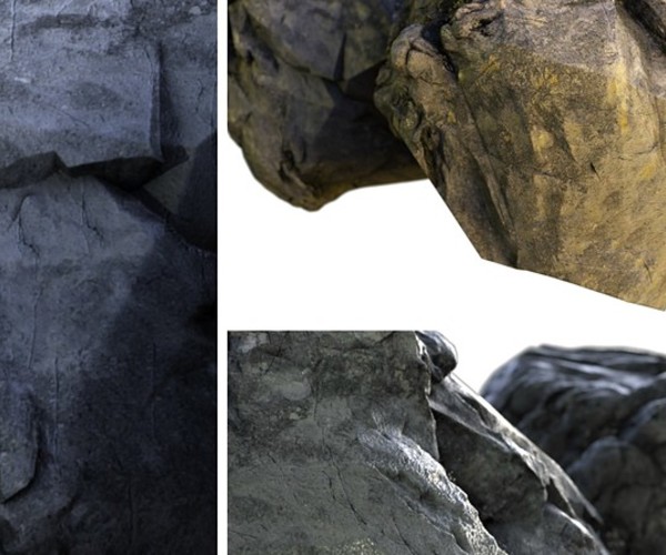 ArtStation - 21 HQ rock textures 2048x2048 seamless with displace ...