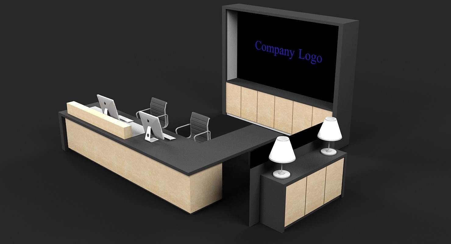 ArtStation - Office Reception Desk | Resources