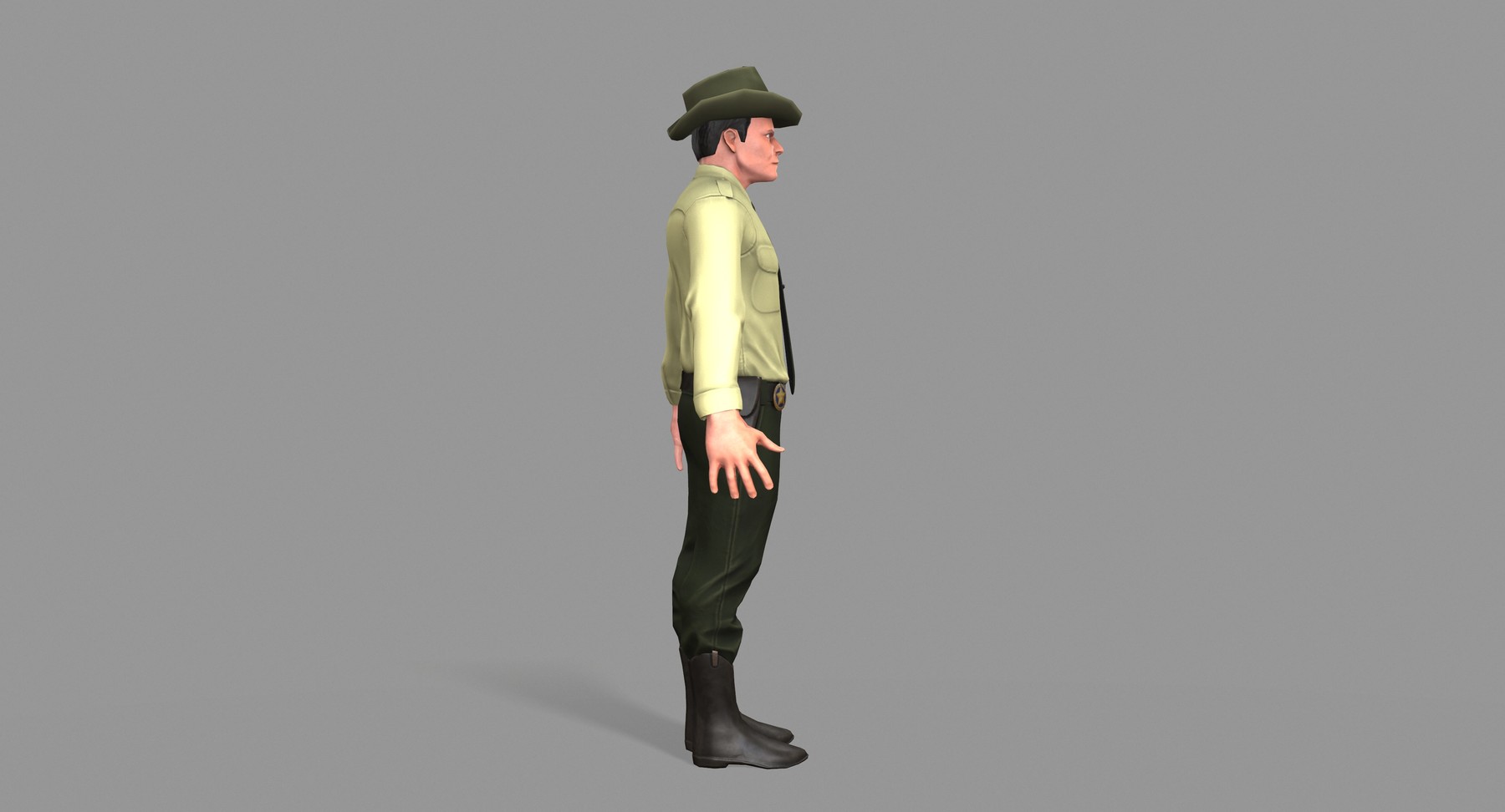 ArtStation - Policeman Sheriff | Game Assets