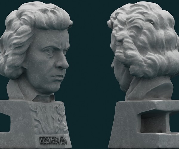 ArtStation - Beethoven Sculpture Figurine | Resources