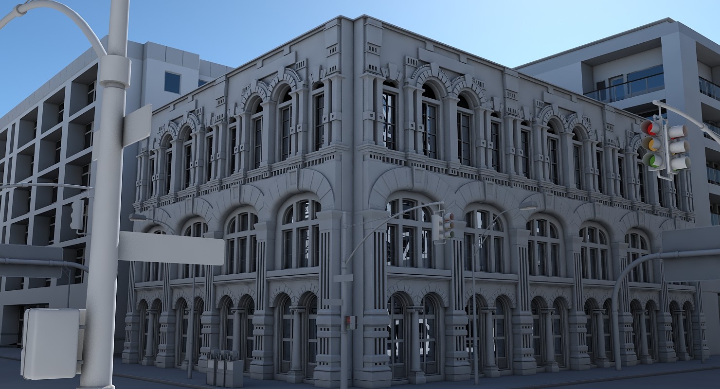 ArtStation - City Intersection 3D | Game Assets