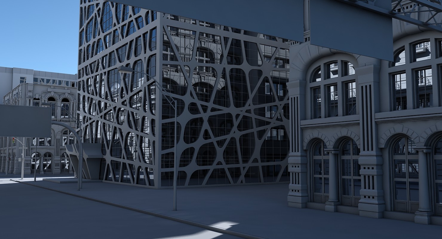 ArtStation - City Intersection 3D | Game Assets