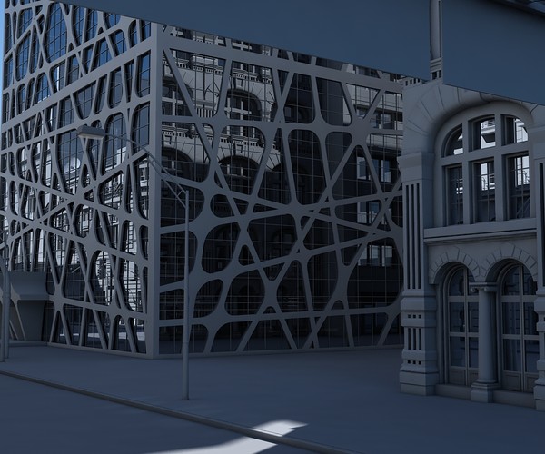 ArtStation - City Intersection 3D | Game Assets