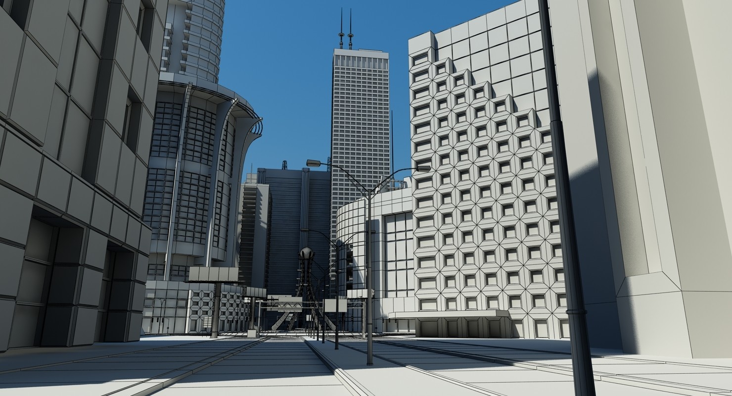 ArtStation - 3D City Intersection | Resources