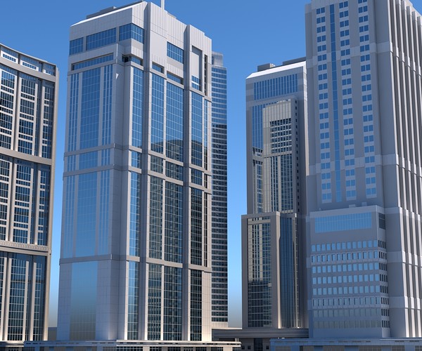 ArtStation - Modern City Skyscraper Kit | Resources